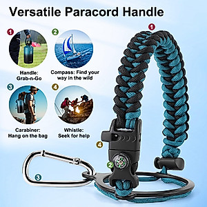 One Gallon Water Bottle Insulated with Straw&3 Lids, Non-BPA Keep Cold 48H Hot 24H, Water Jug Large Stainless Steel Metal Vacuum Wide Mouth for Sports, Gym or Office, Indigo/Black