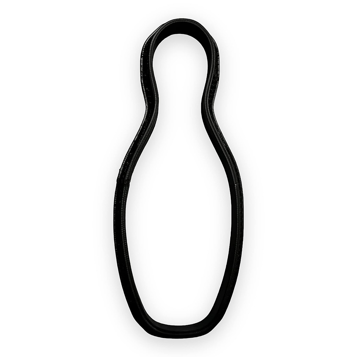 Bowling Pin Cookie Cutter with Easy to Push Design (4 inch)