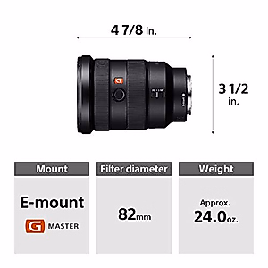 Sony - FE 16-35mm F2.8 GM Wide-Angle Zoom Lens (SEL1635GM), Black