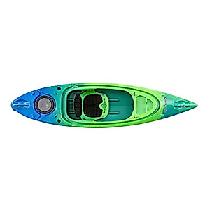 Perception Flash 9.5 | Sit Inside Kayak for Fishing and Fun | Two Rod Holders | Multi-Function Dash | 9' 6" | Earth (9331900190)