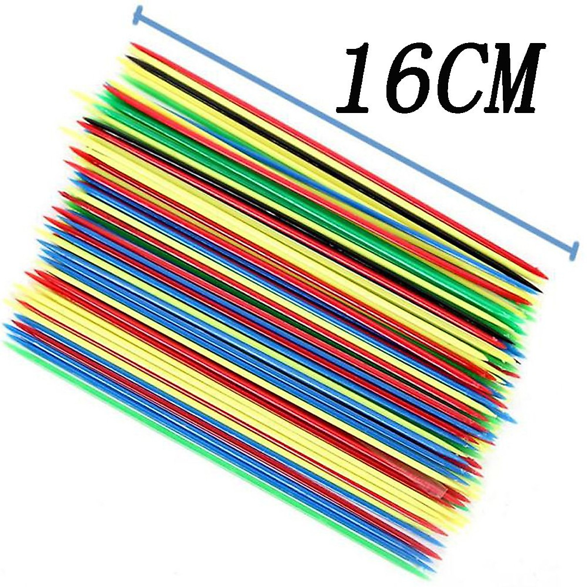 YANQINQIN Colorful Pick Up Sticks,Toys for Fun Family Parent-Child Games 6.3Inch Long, Nostalgic Games