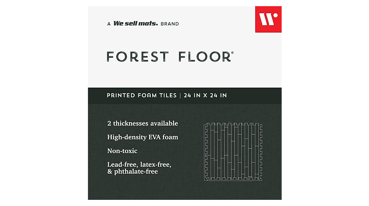 Forest Floor Foam Tiles - Wood Grain Interlocking Floor Mats