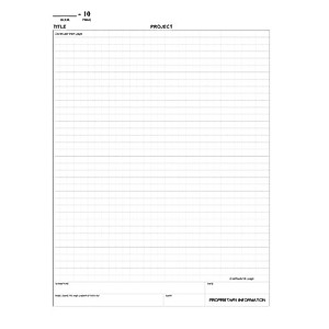 BookFactory Lab Notebook/Laboratory Notebook - 96 Pages (.25" Grid Format) 8 7/8" x 11 1/4", Blue Cover, Smyth Sewn Hardbound (LIRPE-096-LGR-A-LBT1-R)