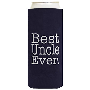 Best Aunt Uncle Ever Couples 2 Pack Ultra Slim Can Coolie Drink Coolers Coolies Multi