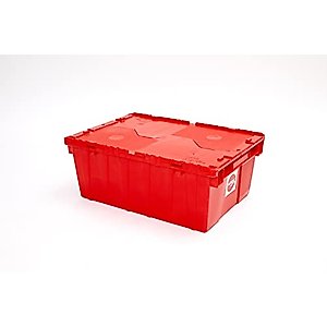 The Box Store by FlatRate Moving Plastic Shipping/Storage Tote W/ Attached Lid 21X15X9