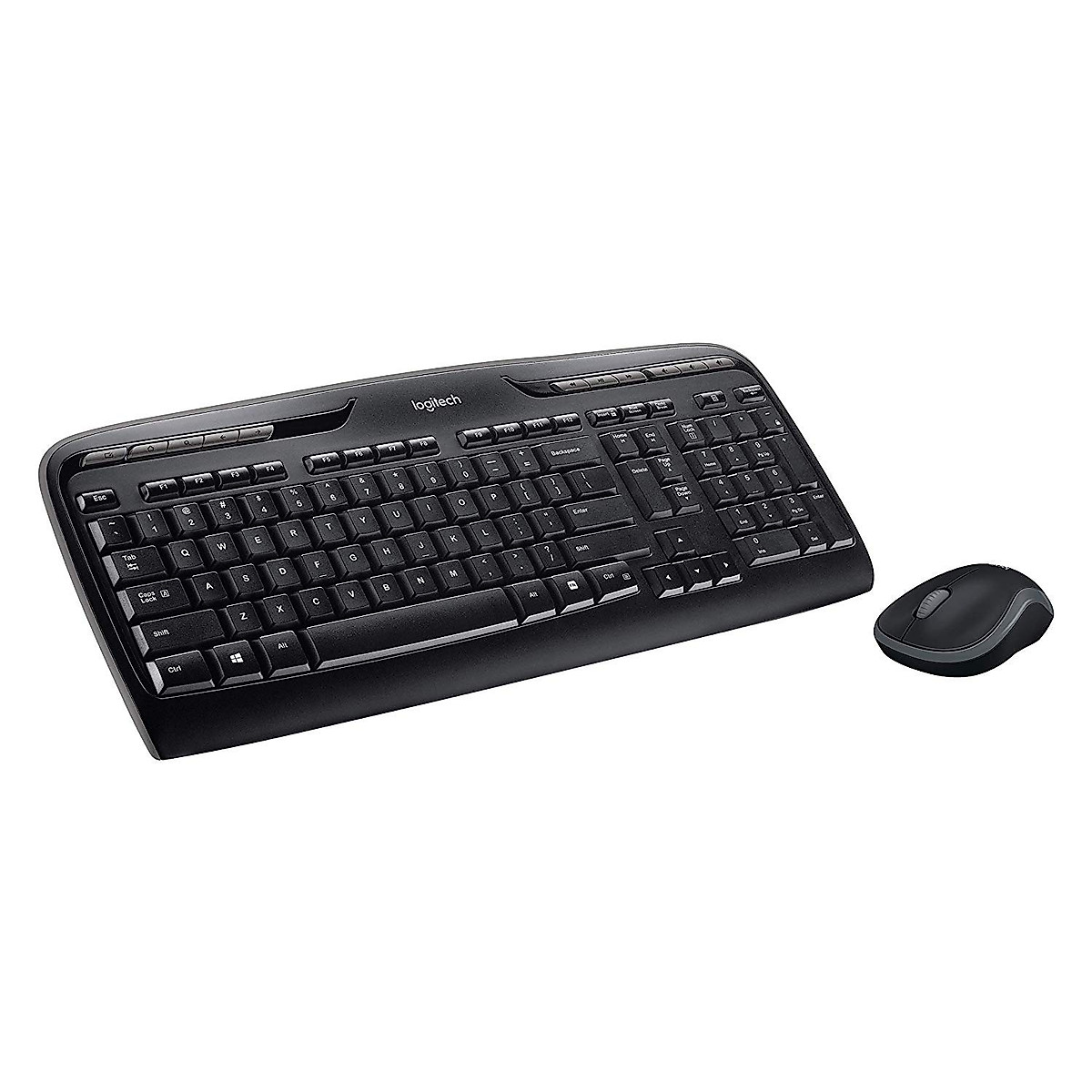Logitech MK320 Wireless Desktop Keyboard and Mouse Combo — Entertainment Keyboard and Mouse, 2.4GHz Encrypted Wireless Connection, Long Battery Life (Renewed)
