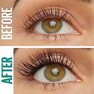 Maybelline Green Edition Mega Mousse Mascara Makeup, Smooth Buildable and Lightweight Volume, Formulated with Shea Butter, Brownish Black, 1 Count