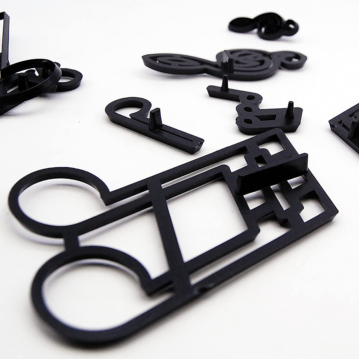 20 PCS Music Theme Fondant Cookie Cutters Set for Anniversary Bridal Engagement Cake Decorating DIY Sugar Craft Cutting Tool