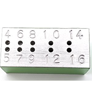 Highly Accurate Aluminum Tungsten Stick-out Gauge for TIG Welding, Wrapped in Lime Green Powder Paint. Made in USA