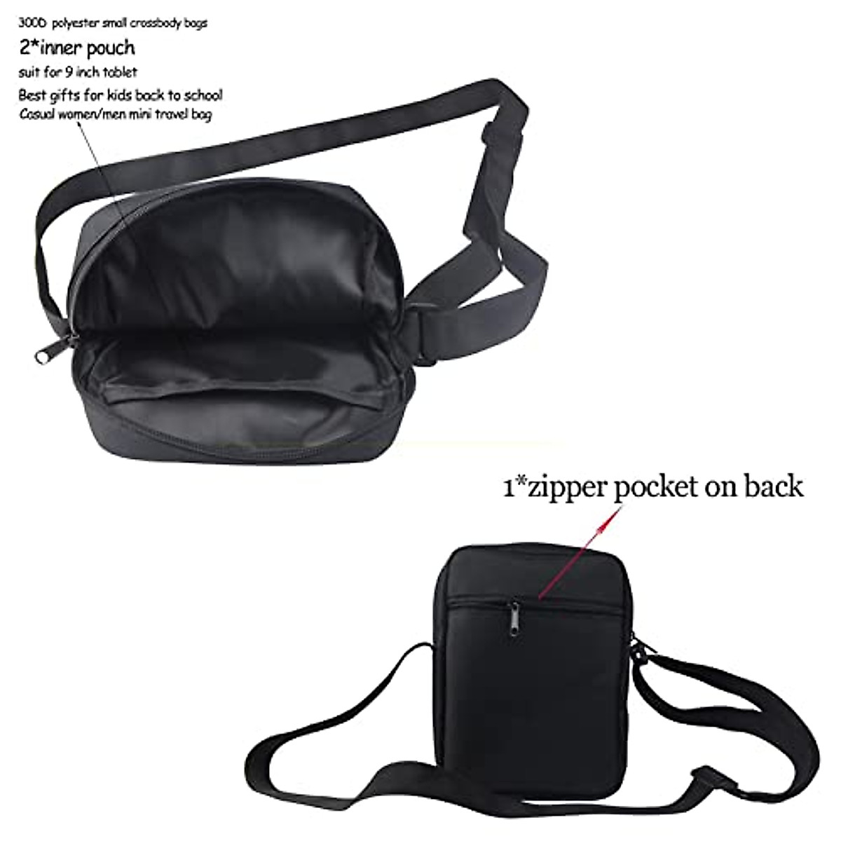 Xpyiqun Sunflower Giraffe Small Messenger Bags Phone Purse for Women Teen Girls Cross Body Bags,Cute Animals Shoulder Handbag Kids Tote Travel Wallet Stuff Sack Storage Pouch