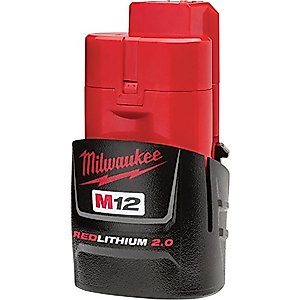 Milwaukee 48-11-2420 M12 12V REDLITHIUM 2.0 Compact Battery Pack for M12 Tools