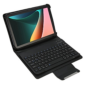 Gaming Tablet, Dual Camera 6GB 128GB Memory 10.1 Inch LCD Office Tablet with Mouse Keyboard for School (US Plug)