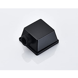 Square Wall Elbow for Hand Held Shower, Matte Black