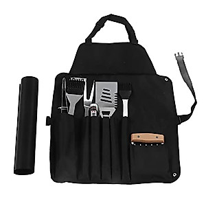 Garden kit 9Pcs Stainless Steel Grill Combination Set Portable BBQ Shovel Clamp Tools Set for Outdoor Camping