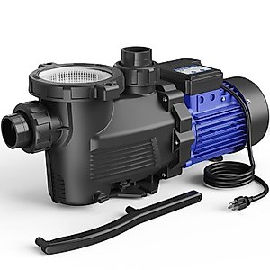 AQUASTRONG 8000GPH 2 HP In or Above Ground Pool Pump with Single Speed