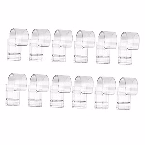 VOSAREA 12pcs Hook Clip Toothpaste Clip Coat Hangers Facial Face Wash Clear Shower Suction Hooks Mirror Holder Clips Bathroom Clear Hanging Clips Multipurpose Storage Hanging Clip