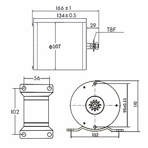 Kathring Electric Brushless Motor Complete Kit, DC 48V 2000W Electric Drive Bike Conversion Kit for E-bike Scooter Bicycle Conversion Drive Motor, DIY Part