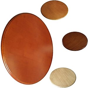 Wood Round Rotating Tray ，Dining Table Turntable Lazy Susan， Rotatable Serving Plate Table Top Rotating Plate Smooth 360° Rotating ，Silent & Smooth Spin (Color : B, Size : 70cm/28inch)