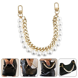 Generic Fashion Artificial Pearls Bag Chain Strap Handbag Purse Replacement Chains