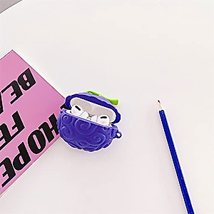 Silicone Case for Airpod Pro/Pro 2 (2022), Cute Cartoon Character 3D Anime One Piece Element Kawaii Air pod Case with Keychain for Men Women Boys Girls Teens (Devil Fruit Pro/Pro 2)