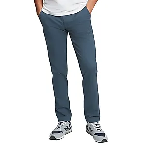 GAP Mens Essential Slim Fit Khaki Casual Pants, Medium Indigo 25, 34W x 32L US