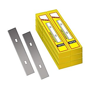 4" Scraper Blades 60 pcs Replacement Stainless Steel Razor Blade for Scraper to Remove Wallpaper Adhesive Vinyls