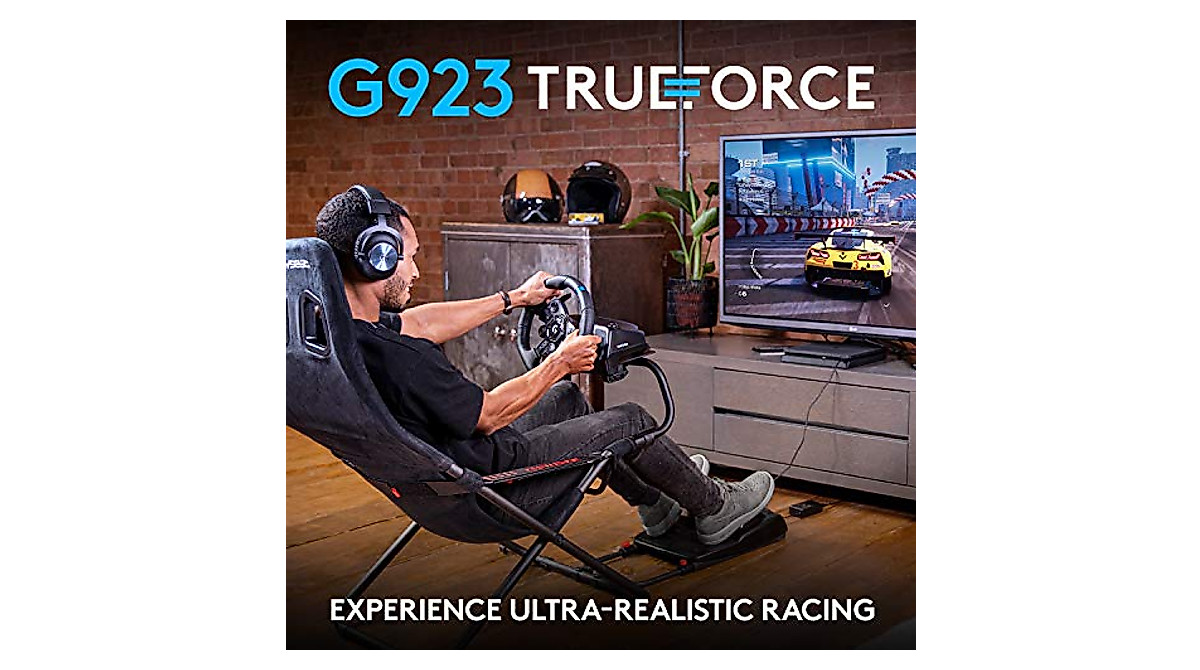 Logitech G923 Racing Wheel for PS5, PS4 & PC - TRUEFORCE Force Feedback