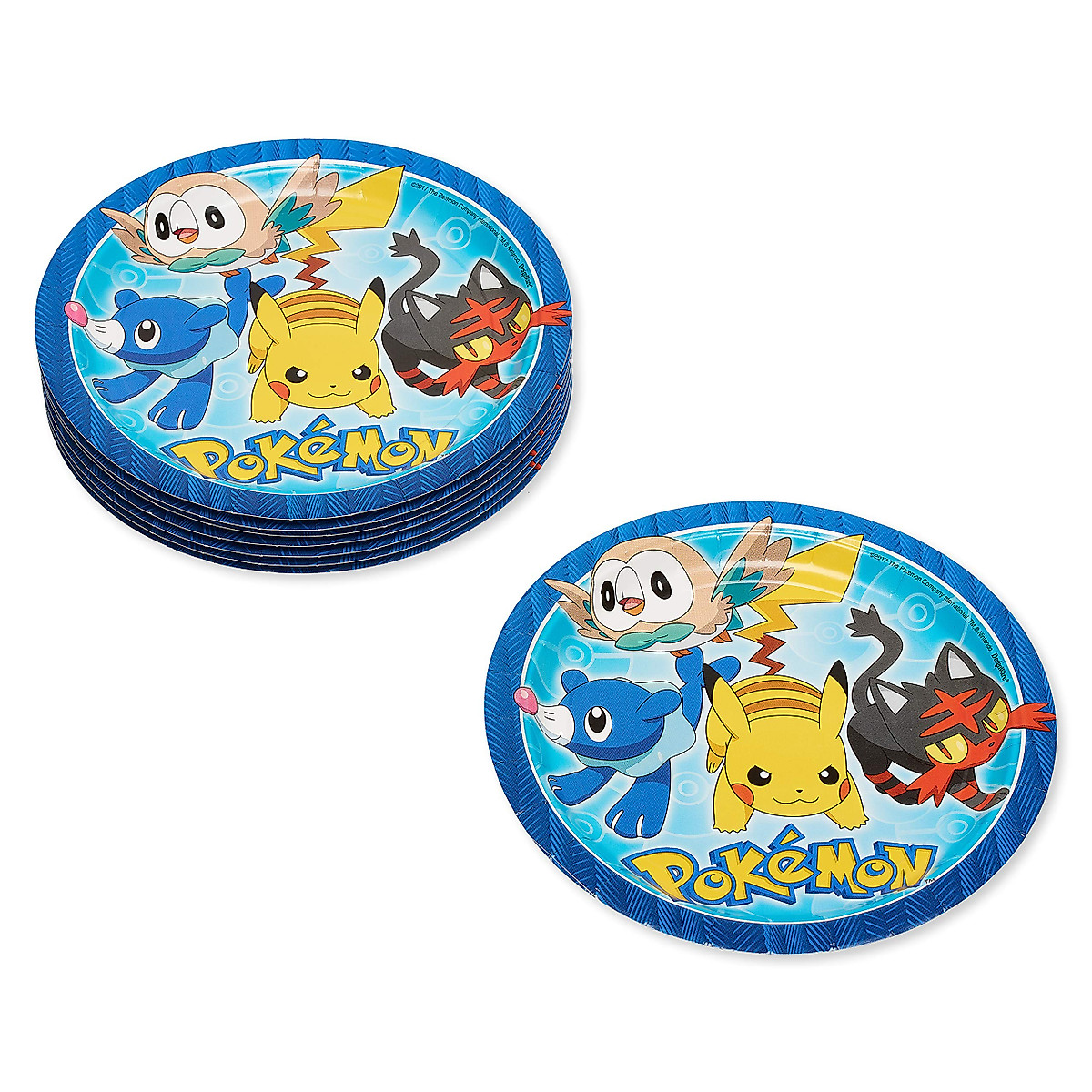 American Greetings Pokemon Party Supplies, Paper Dinner Plates (8-Count)