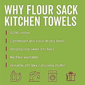 RubiaRojo Holiday Kitchen Towel – Merry Christmas Ya Filthy Animal – White Flour Sack Hand Towel