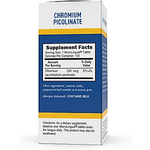Superior Source Chromium Picolinate - Supplement for Women & Men - Supplement Formula Supports Healthy Sugar Metabolism - Mineral Supplement Aids Overall Health - 500 mcg, 50 Instant Dissolve Tablets