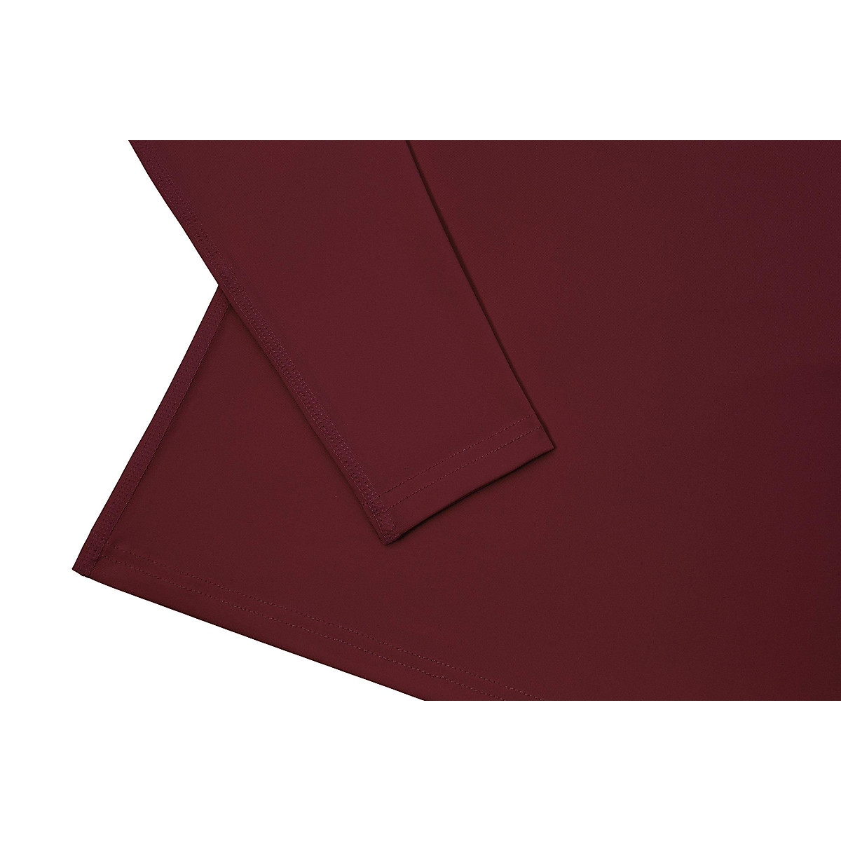 TCA Boys' Pro Performance Long Sleeve Running Compression Base Layer Top - Crew Neck - Cabernet, L Boy (10-12 Years)