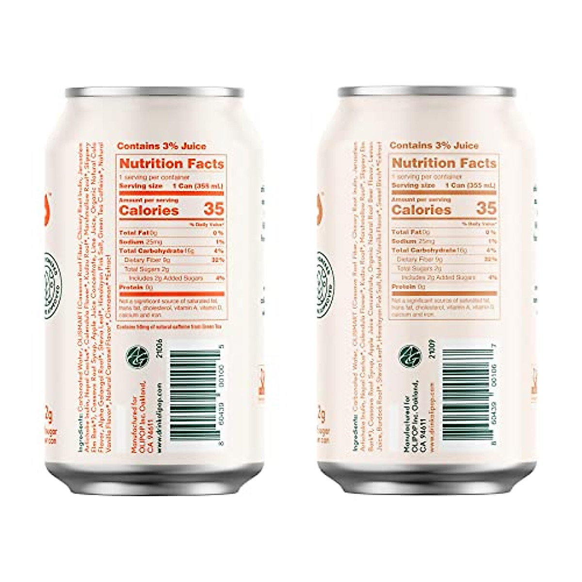 OLIPOP - Old School Classics, Vintage Cola & Root Beer, Classic Soda Variety Pack, Healthy Soda, Prebiotic Soft Drink, Aids Digestive Health, 9g of Plant Fiber, Low Calorie, Low Sugar (12 oz, 12-Pack)