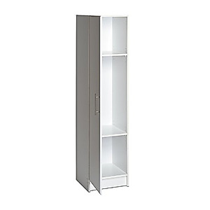 Prepac Elite 16" Narrow Cabinet in White