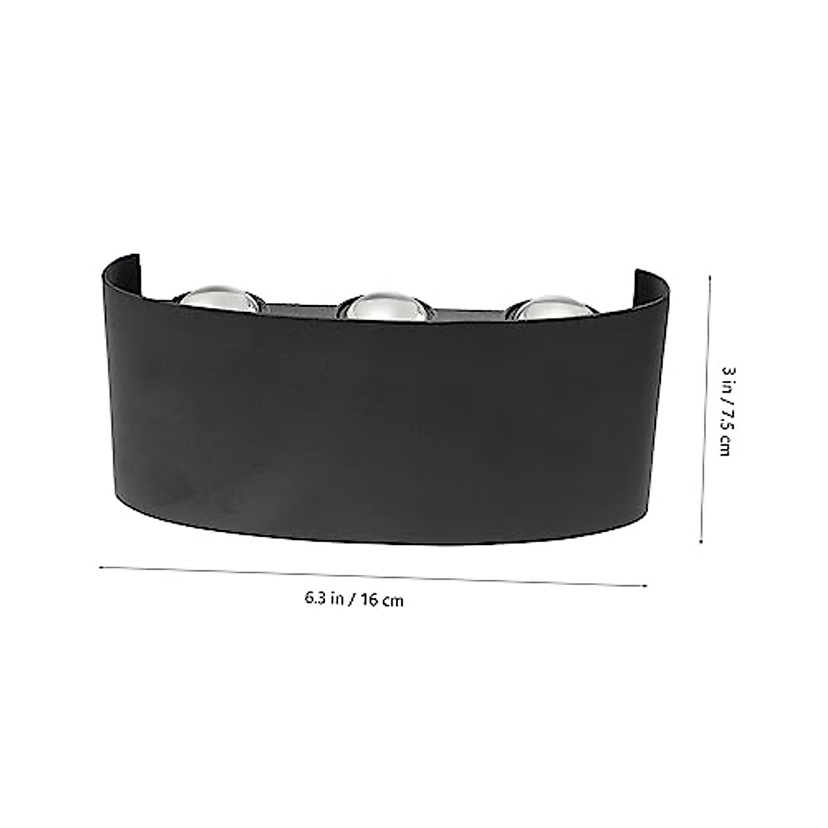 DOITOOL 3pcs Curved Wall Light Outdoor LED Wall Pack Lights Outdoor LED Outdoor Lights LED Modern Indoor Wall Sconce LED Light Fixture Wall Light Fixtures Double Head Lamps Wall Lamp Black