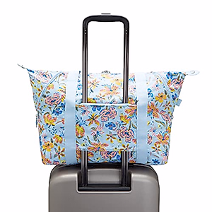 Kipling Women's Art Medium Tote Bag, Lightweight Large Weekender, Travel Handbag, Wild Flowers