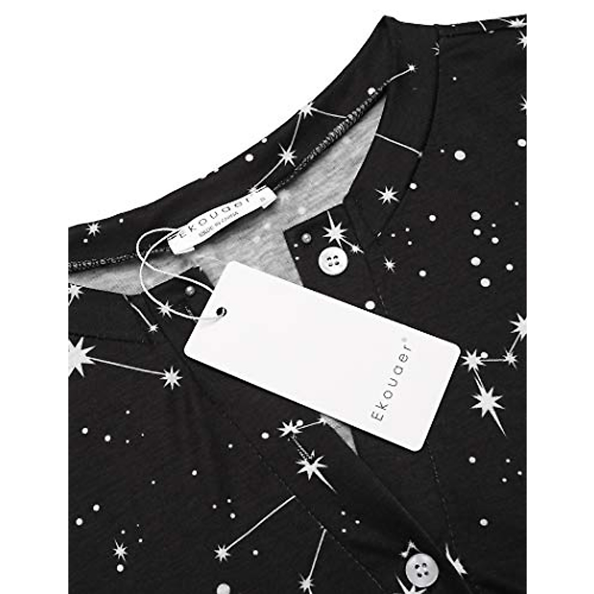 Ekouaer Tie Dye Pajamas Set Womens Loungewear Sleepwear 2 Piece PJ Sets