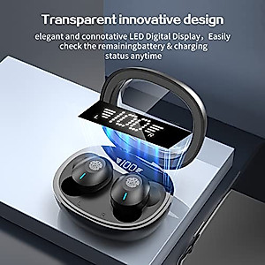 ibxShow Headphones Wireless Bluetooth True Wireless Earbuds LED Power Display Earphones with Wireless Charging Case IPX5 Waterproof in-Ear Earbuds