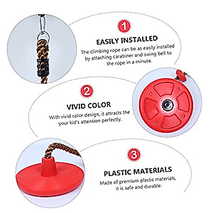 SAFIGLE 1 PC The Swing Playground Swing Plastic Disc Swing Kids Playground Baby Swings for Infants Outdoor Bench Swing Outdoor Climbing Toys Kid Swing Funny Toy Swing Colorful Toy Swing CD