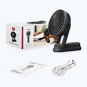 COMFIER Portable Handheld Fan,Personal Fan,Mini Fan with Power Bank,Rechargeable Hand held Fan,Hand Fans Battery Operated,Small Fan for Kids Girls Women Men,Travel,Outdoor,Sports