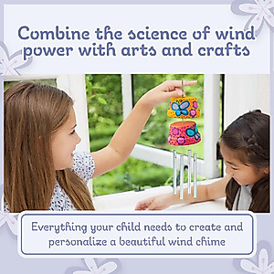 4M Make A Wind Chime Kit - Arts & Crafts Construct & Paint A Wind Powered Musical Chime DIY Gift for Kids, Boys & Girls