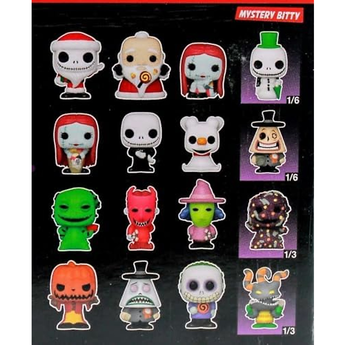 Skull Jack Nightmare Before Christmas Figure Bundled with Scary King Skellington Soda Wild Can + 3D Icon Oogie Boogie Pop! Pin! + Halloweentown Fright Bitty Character! 4 Items