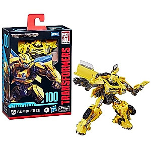 Transformers Studio Series Deluxe Class 100 Bumblebee Toy, Rise of The Beasts, 4.5-inch, Action Figure for Boys and Girls Ages 8 and Up