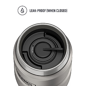 THERMOS Stainless King Vacuum-Insulated Travel Tumbler, 16 Ounce, Matte Steel