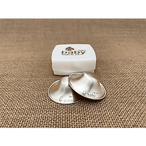 SILVERBABY Silver Nursing Cups, Silver Cups, Nipple Shields for Nursing Newborn, Nipple Guards, Nipple Covers Breastfeeding, Nipple Covers Breastfeeding, 925 Silver