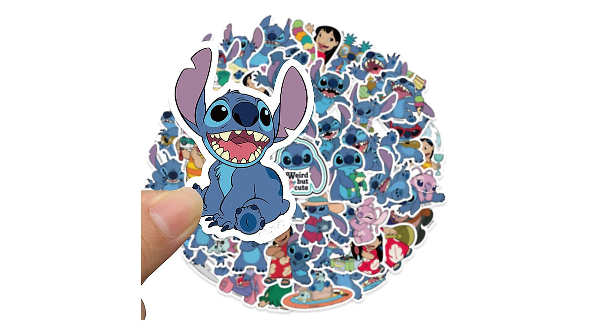 Disney Stitch Waterproof Stickers - 50pcs Pack