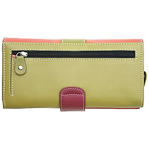 Felda Genuine Leather Ladies Purse Wallet - Large With 25 Card Slots