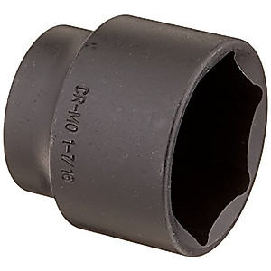 Sunex 246, ½" Drive, 1-7/16" Impact Socket, Cr-Mo Alloy Steel, Radius Corner Design, Chamfered Openings, Dual Size Markings, Meets ANSI Standards