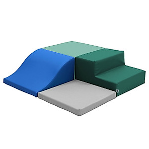 Factory Direct Partners SoftScape Toddler Playtime Square Corner Climber, Indoor Active Playset for Toddlers and Kids, Safe Soft Foam for Crawling and Sliding (4-Piece) - Contemporary, 13232-138