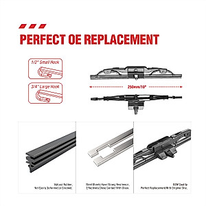 Rear Wiper Blade,BERG REGEN 10 inch (Pack of 2) Fit for Toyota FJ Cruiser 2014 2013 2012 2011 2010 2009 2008 2007 Back Windshield Wiper Blade -10-F