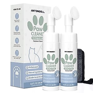 Paw Cleaner for Dogs - Clean Paws No-Rinse Foaming Cleanser for Dogs & Cats Small Large Medium Breed Dog Paw Foot Washer Grooming Supplies for Pet Care 2pcs
